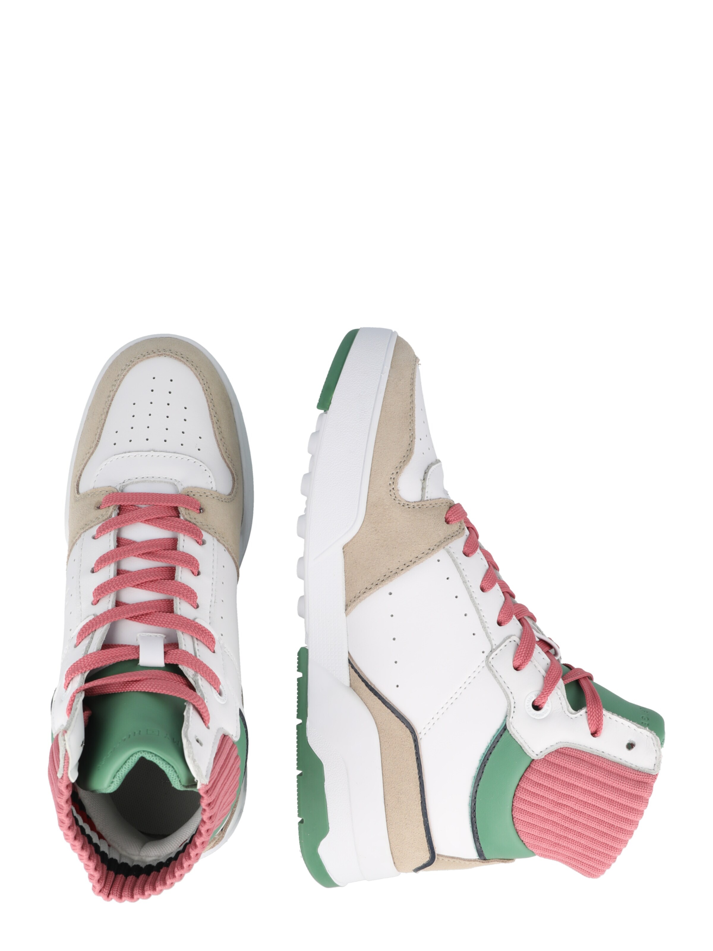 TOMMY HILFIGER Kõrged ketsid liiv / roheline / roosa / valge - GLAMI.ee