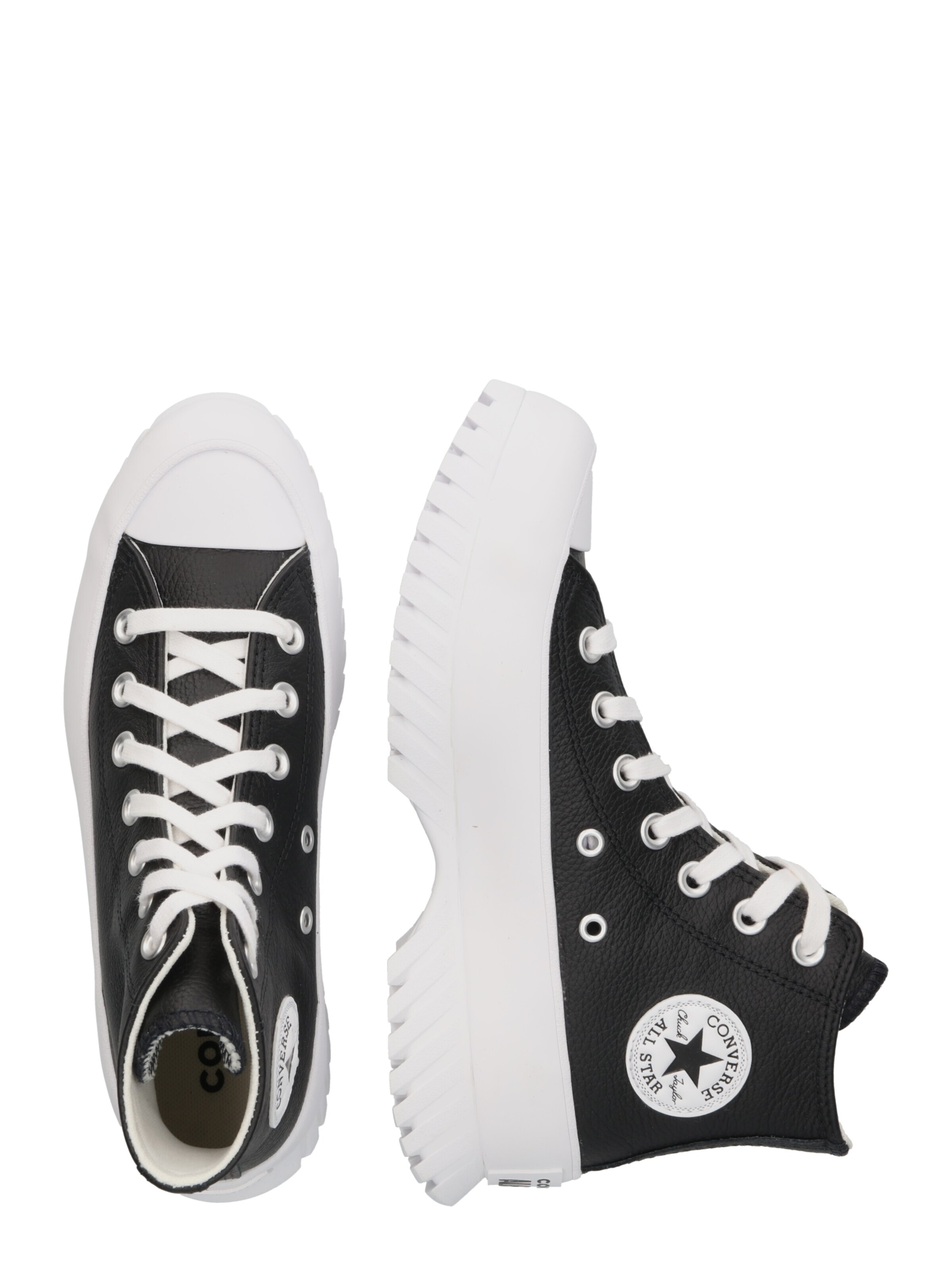 CONVERSE Kõrged ketsid 'Chuck Taylor All Star Lugged 2.0' must / valge ...