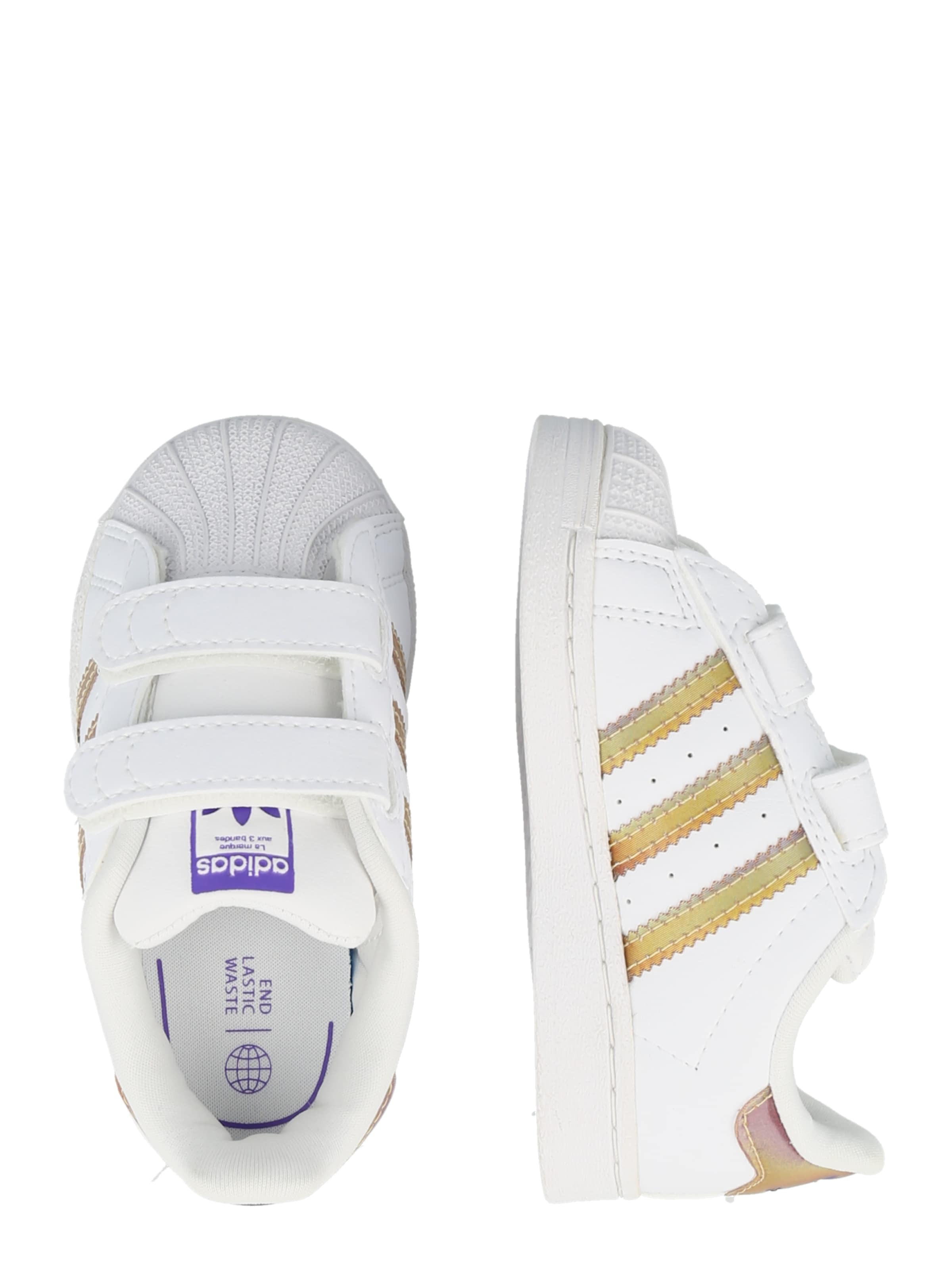 ADIDAS ORIGINALS Ketsid 'Superstar' helekollane / oranž ...