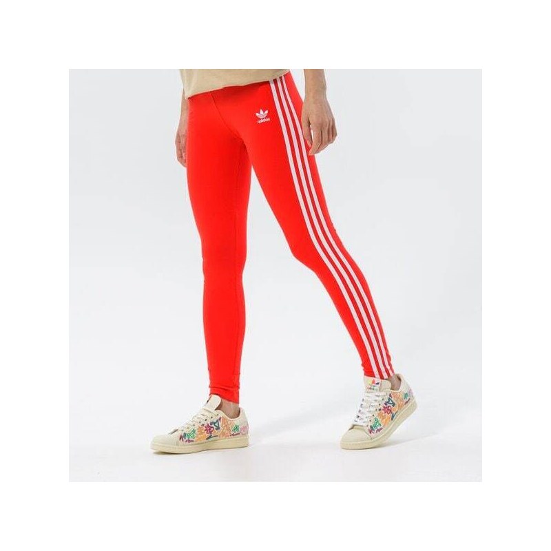 Adidas Leggings 3 Stripes Tight Naised Riided Püksid HD2348 Punane ...