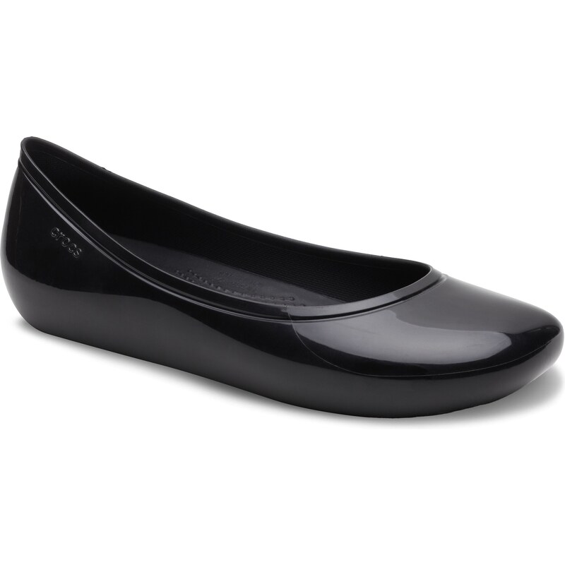 Crocs Brooklyn High Shine Flat Black - GLAMI.ee